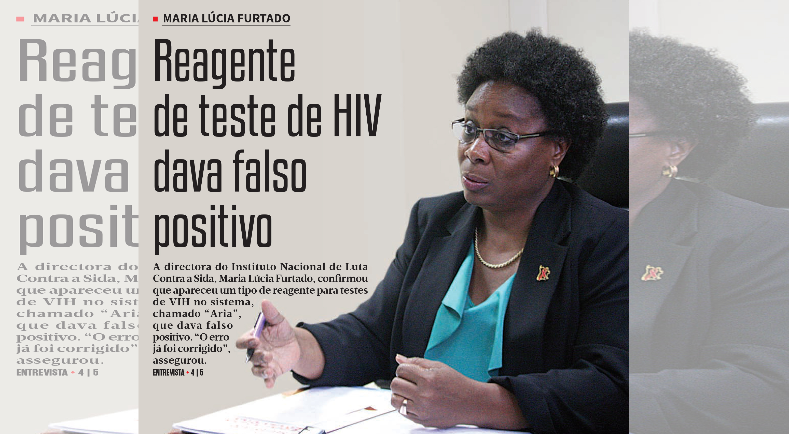 DIRECTORA DO INSTITUTO DE LUTA CONTRA A SIDA: REAGENTE DE TESTE DE HIV ...